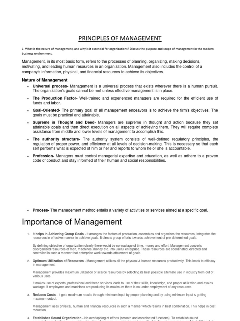 Principles of Management | PDF | Strategic Management | Forecasting