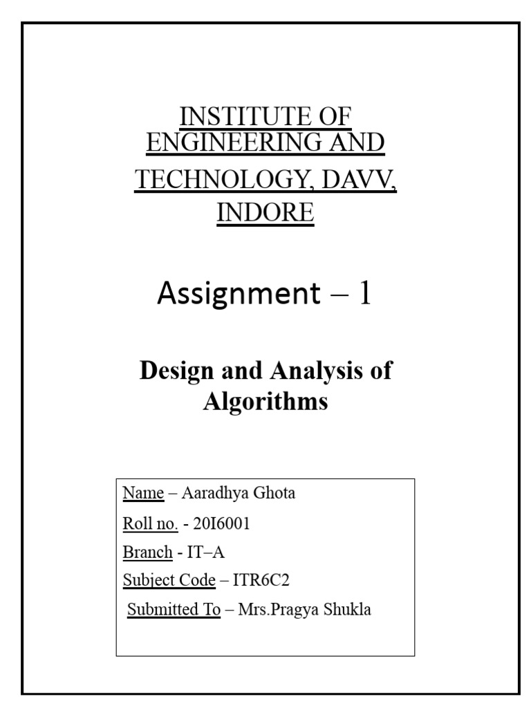 20I6001_Aaradhya_Ghota_Assignment 1 | PDF | Computer Science | Software Engineering