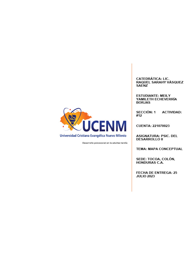 Echeverría - M - U5 - Mapa C | PDF | Adultos | Vejez