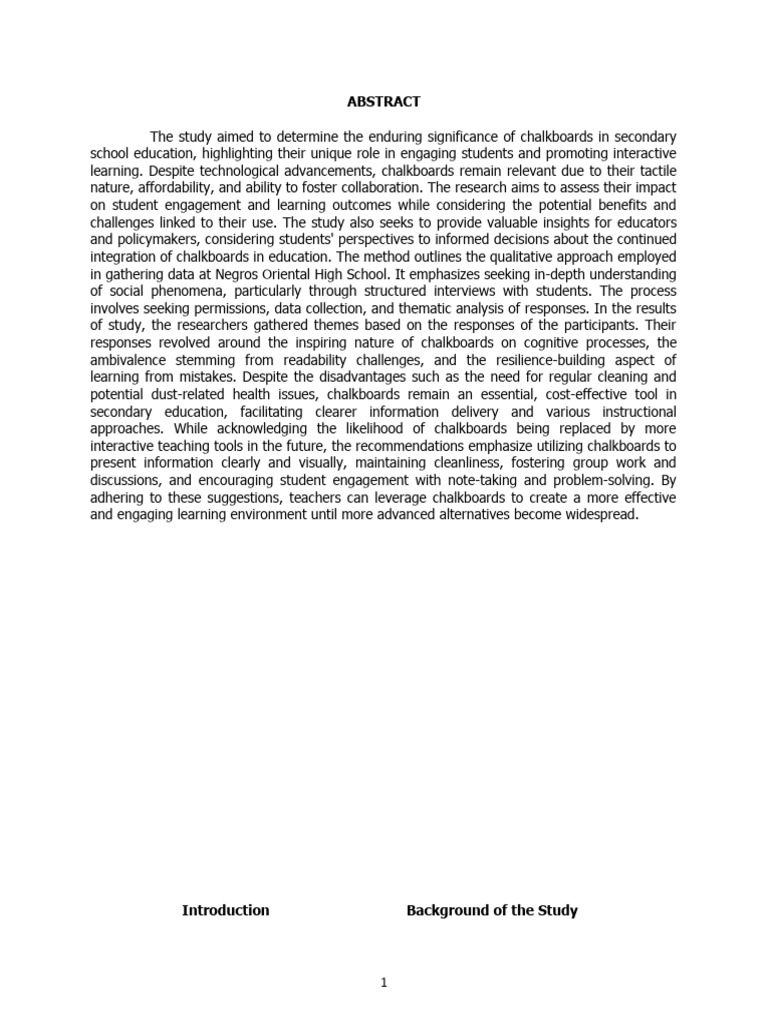 Research Final Softcopy 1 | PDF | Teachers | Learning