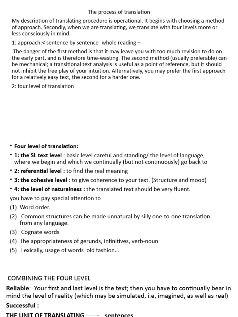 Translation Second Day | PDF