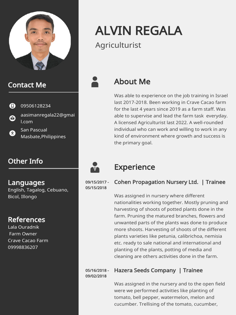 Alvin Regala | PDF | Plant Nursery | Cocoa Bean