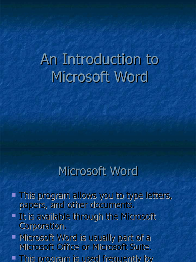 An - Introduction - To Microsoft - Word | PDF | Icon (Computing) | Computer File