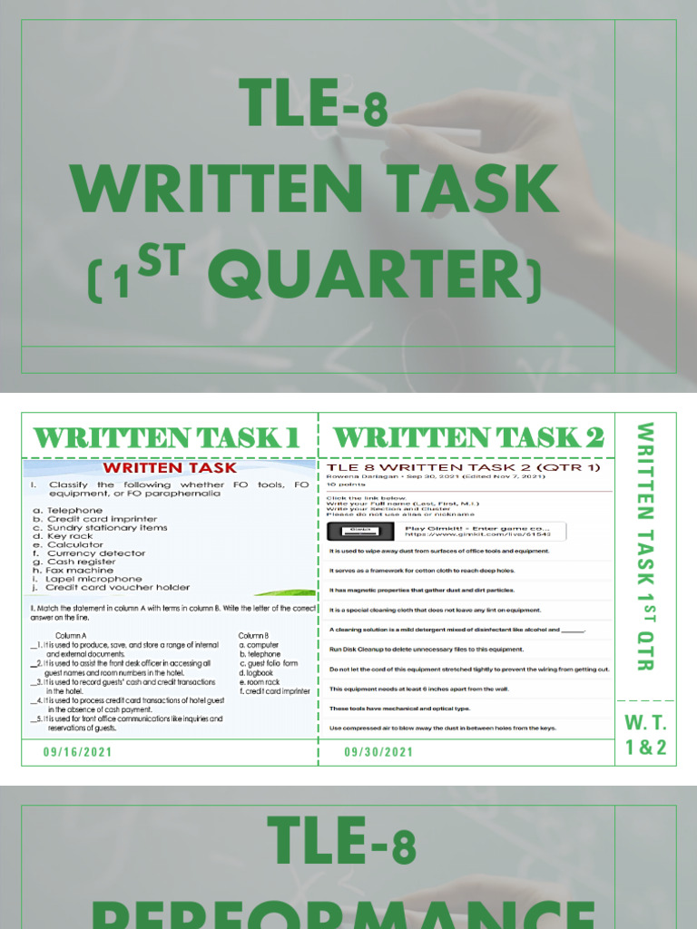 Tle-8-Compilation of Activity | PDF | Industrial Processes | Secondary ...