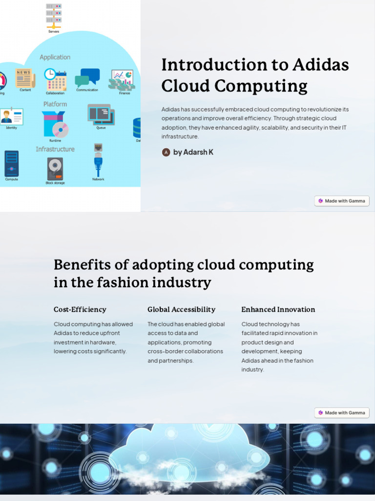 Introduction To Adidas Cloud Computing: by Adarsh K | Download Free PDF | Cloud Computing ...