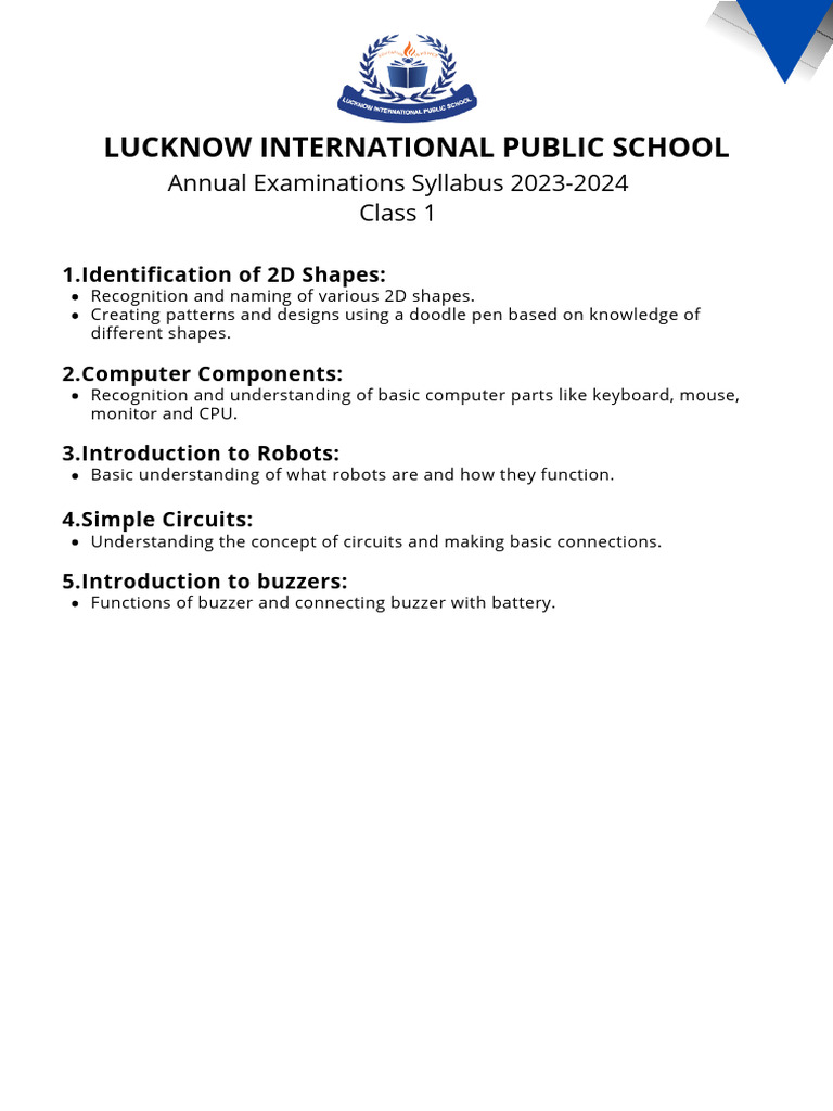 Robotics Syllabus LIPS | PDF | Internet Of Things | Home Automation