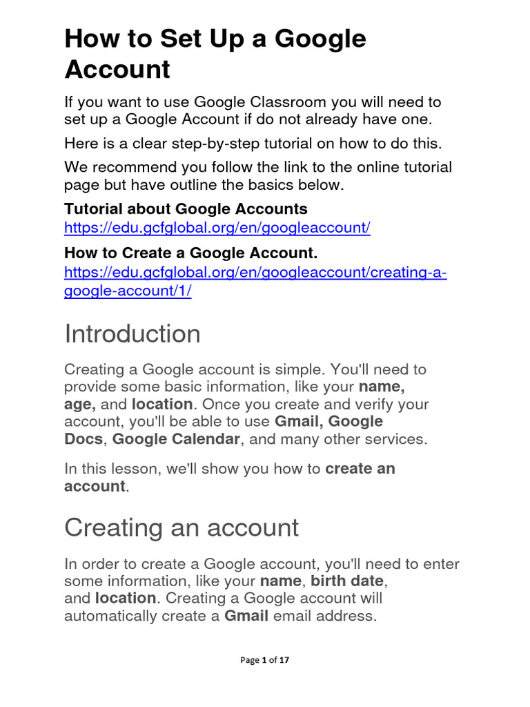 Google Account Setup Guide | PDF | Http Cookie | Internet Privacy