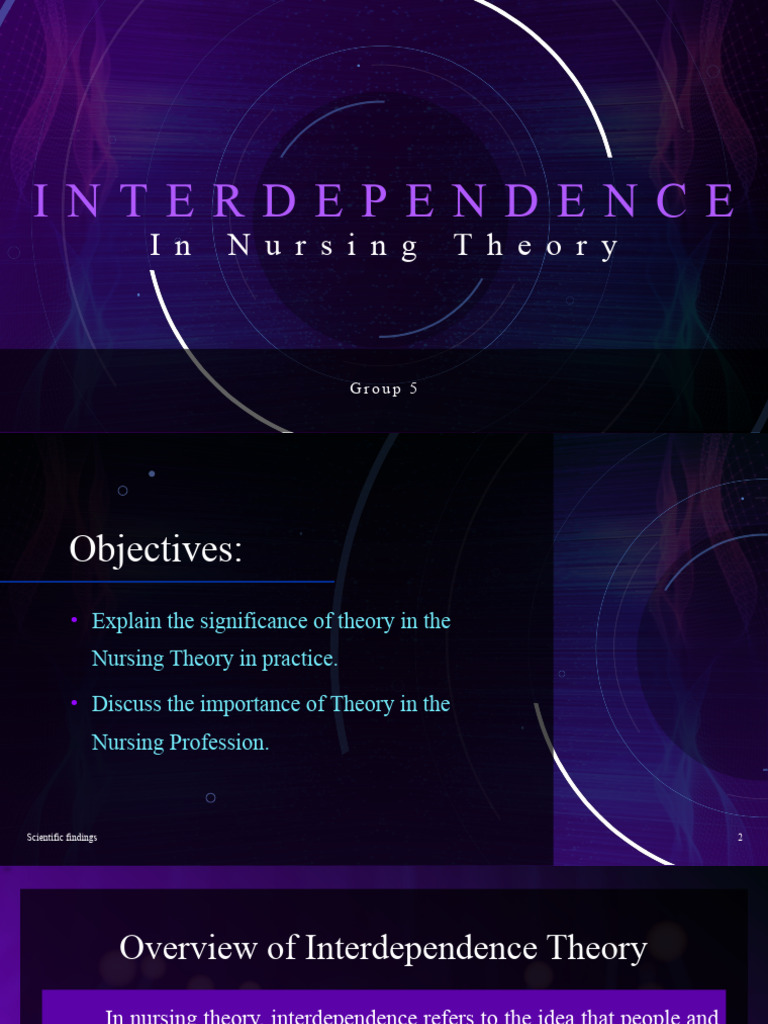 INTERDEPENDENCE TFNURS Reporting | PDF | Nursing | Theory