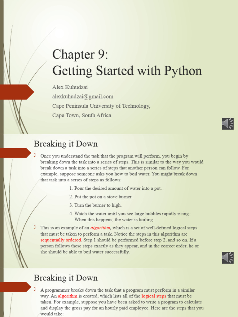 Lecture 9 Getting Started With Python 2021 | PDF | String (Computer Science) | Computer Program