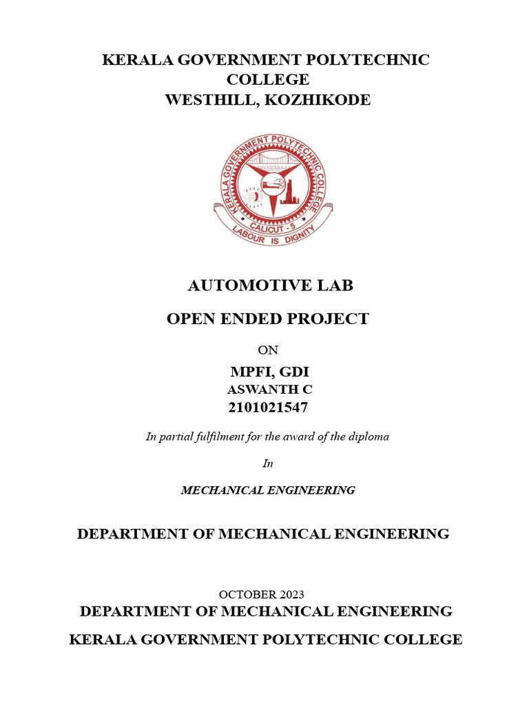 MPFI vs GDI: Fuel Injection Technologies | PDF | Fuel Injection ...