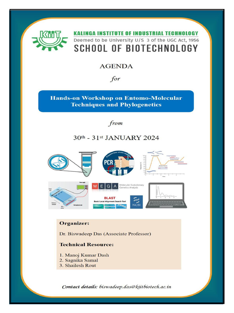 Handout for Workshop (DAY 01) (KSBT) | PDF | Gel Electrophoresis ...