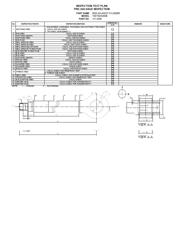 QAR-QD405-800 Rod As-Hoist Cylinder | PDF | Piston | Mechanical Engineering