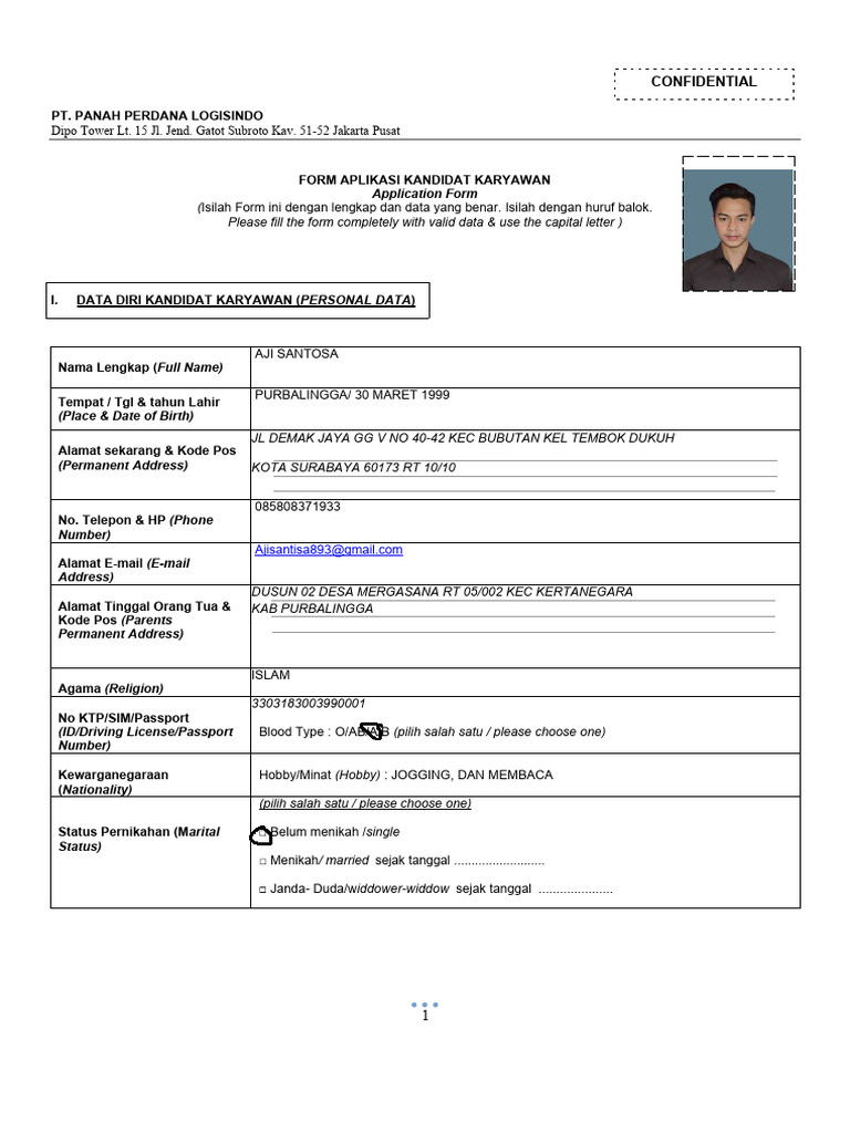 Form New Employee | PDF