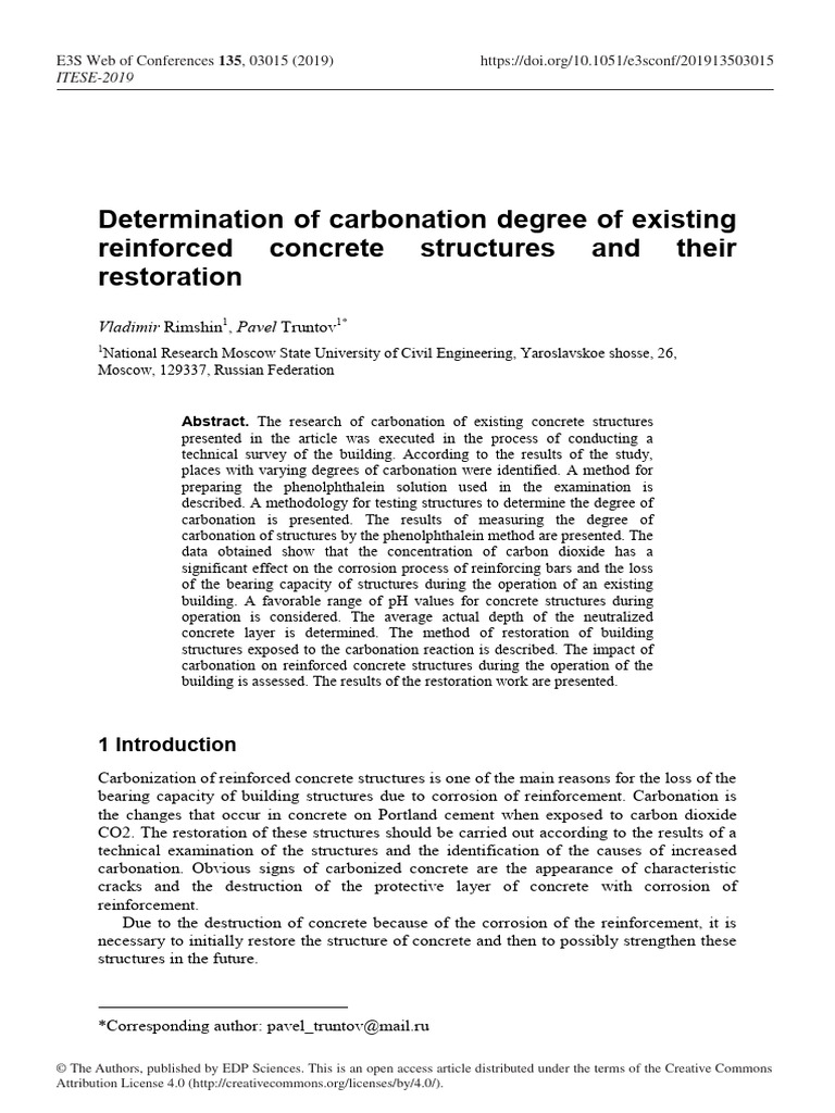Phenolphtalein Carbonation | PDF
