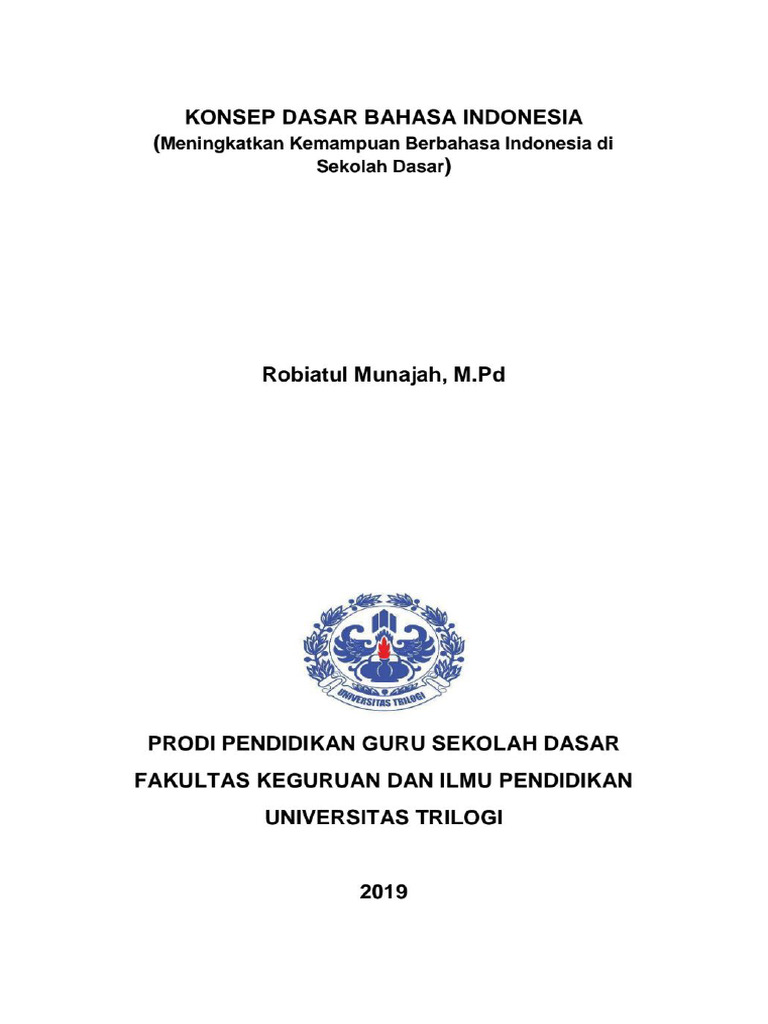 4b541 Modul Konsep Dasar Bahasa Meningkatkan Kemampuan Berbahasa ...