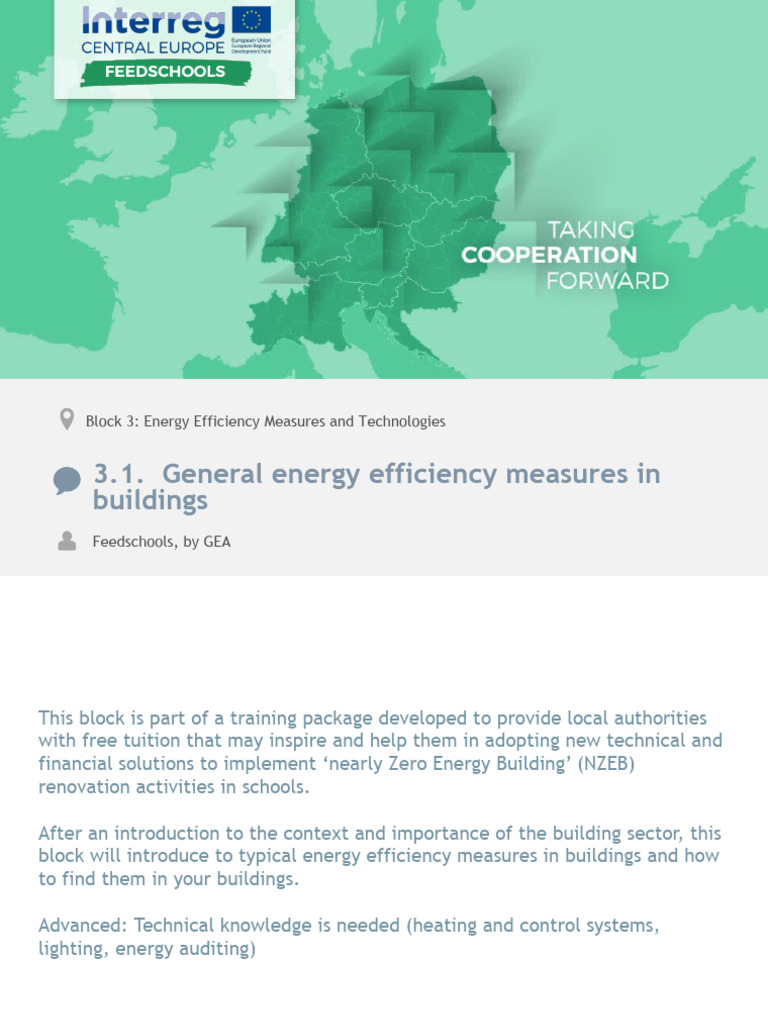 3.1 General Energy Efficiency Measures in Buildings Rev | PDF | Efficient Energy Use | Building ...