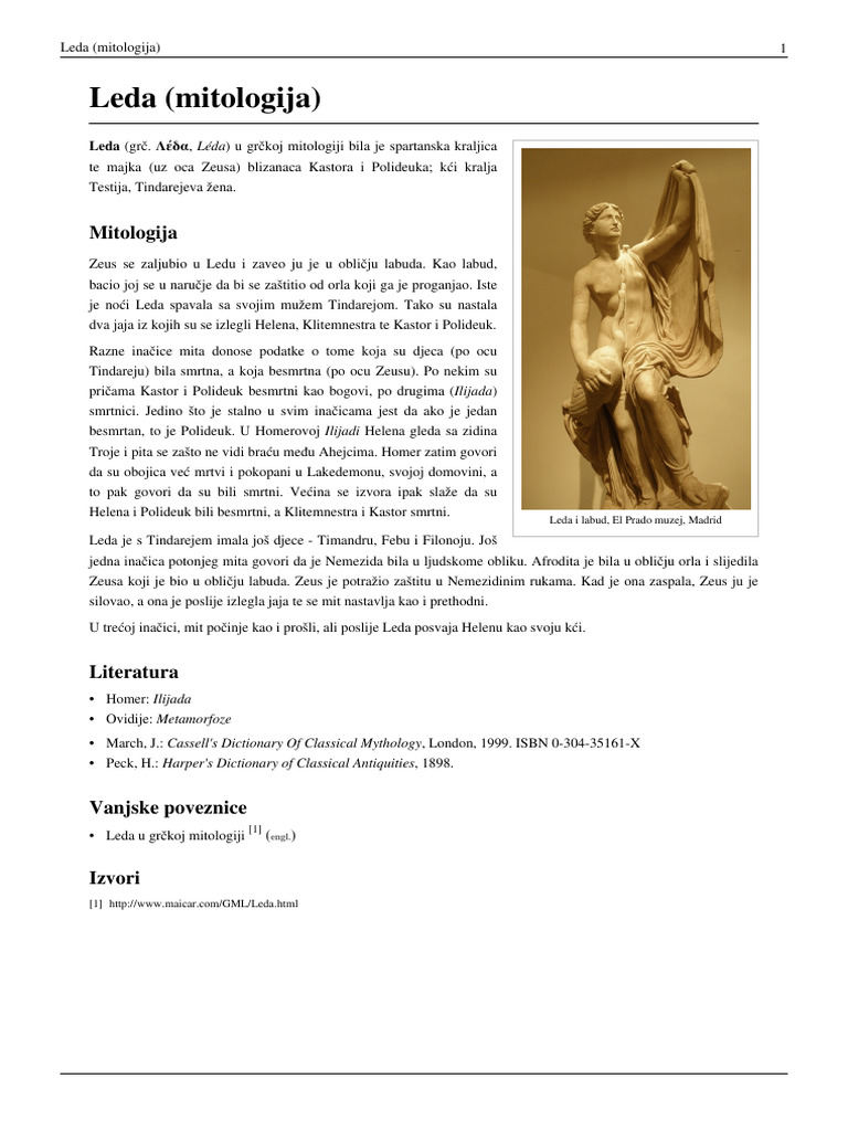 Leda (mitologija)STAO08022024 | PDF