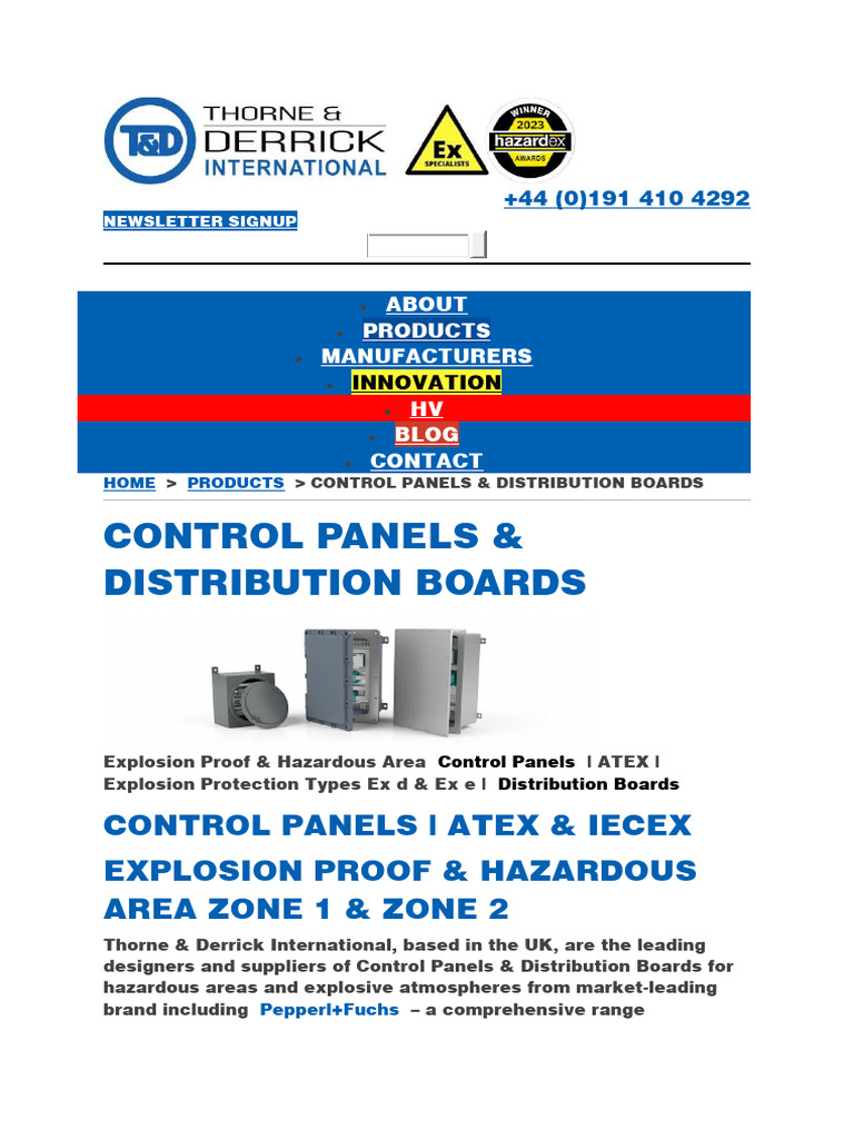 Panel in Hazardous Area | Download Free PDF | Electrical Engineering ...