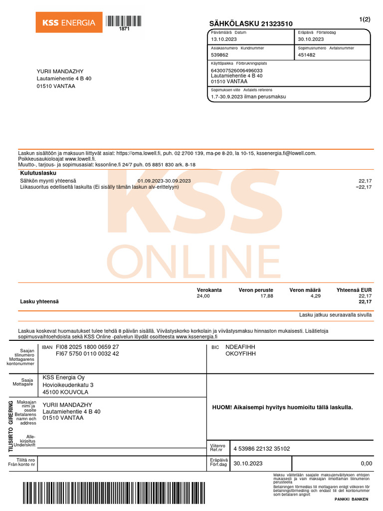 Lasku | PDF