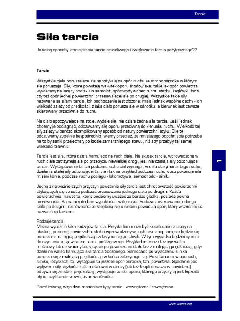 Tarcie | PDF
