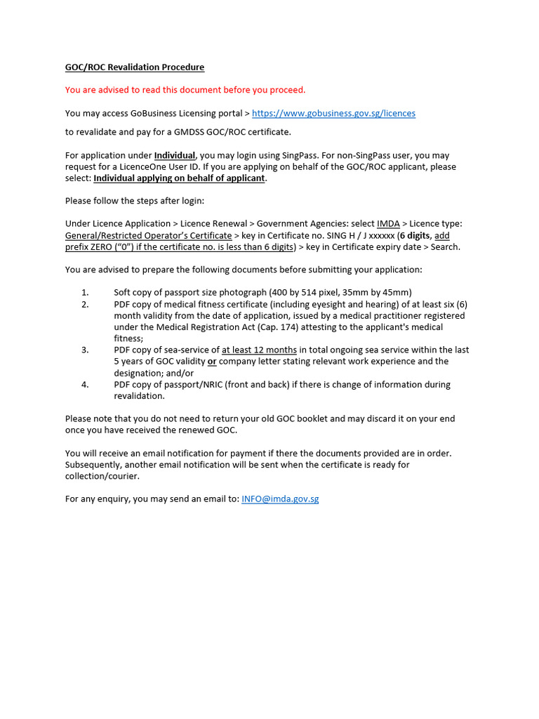 GOC or ROC Revalidation Procedure (Sep2021) | PDF | Business | Finance ...