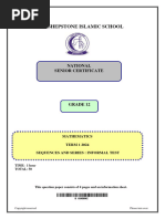 MEMO 2025 Baseline Test GRADE 12 MATHEMATICS_ | PDF | Mathematics