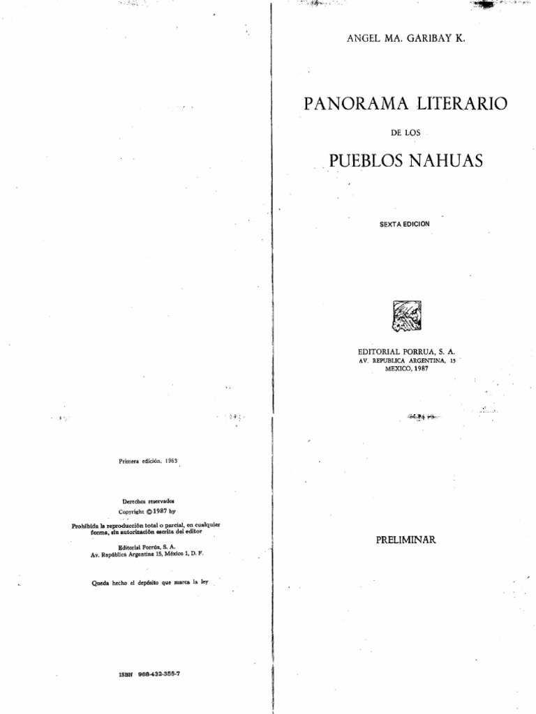 Ángel María Garibay Kintana, La Producción Histórica | PDF
