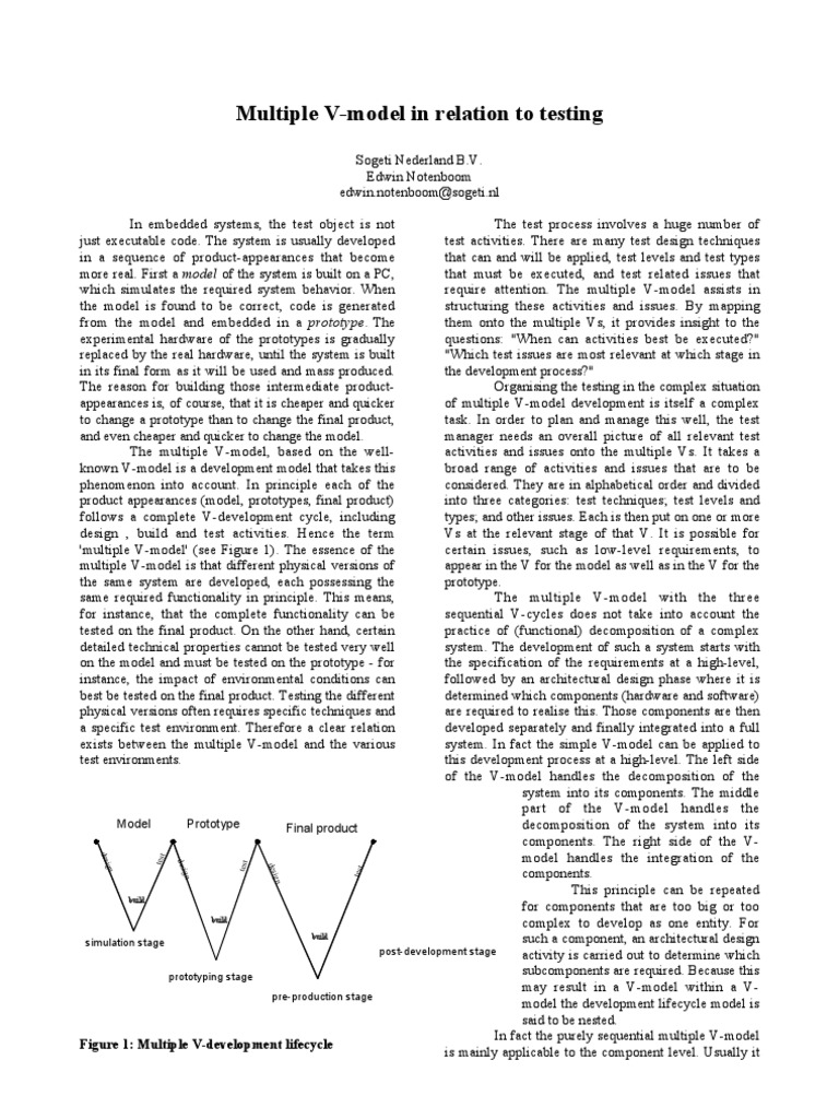 MultipleV ModelinRelationtotesting | PDF | Prototype | Simulation