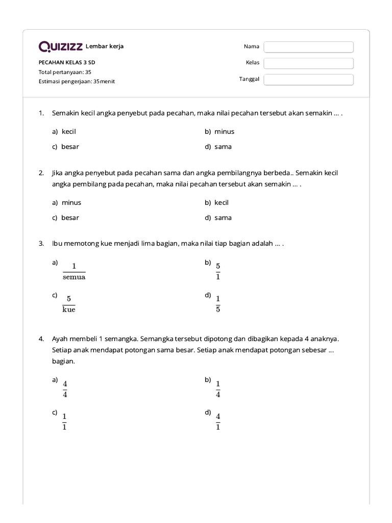Latso Pecahan SDD | PDF