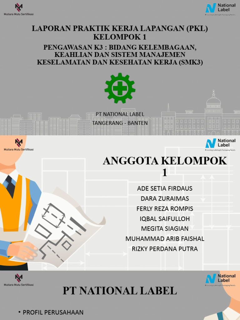 Penerapan K3 di PT National Label | PDF