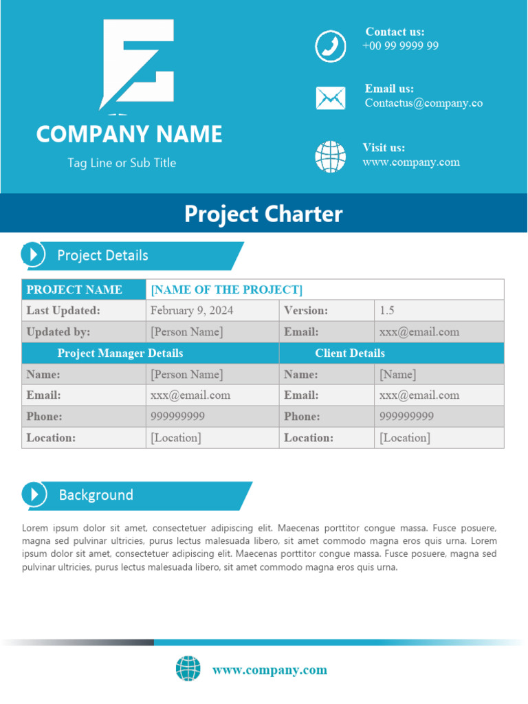 Project Charter | PDF | Tullii