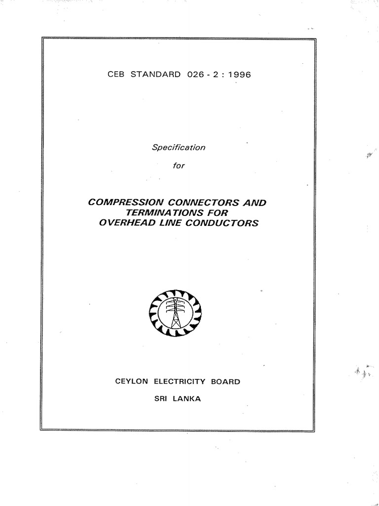 026-2 - 1996 Compression Connectors and Terminations For Overhead Line ...