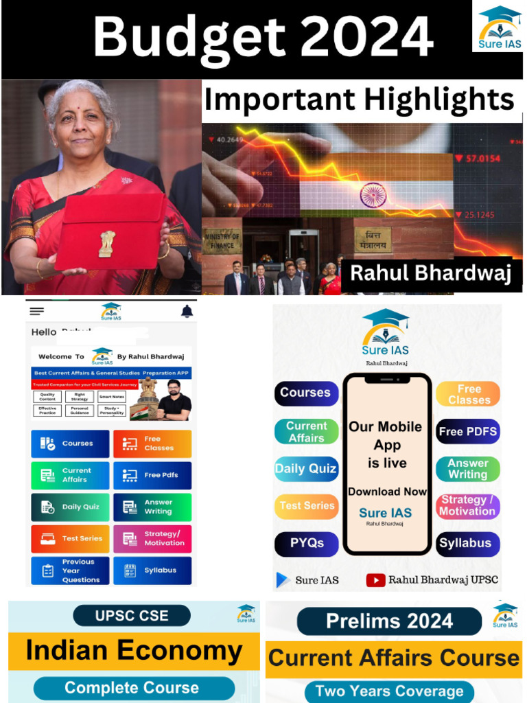 India Budget 2024-25 Overview and Insights | PDF | Taxes | Economies