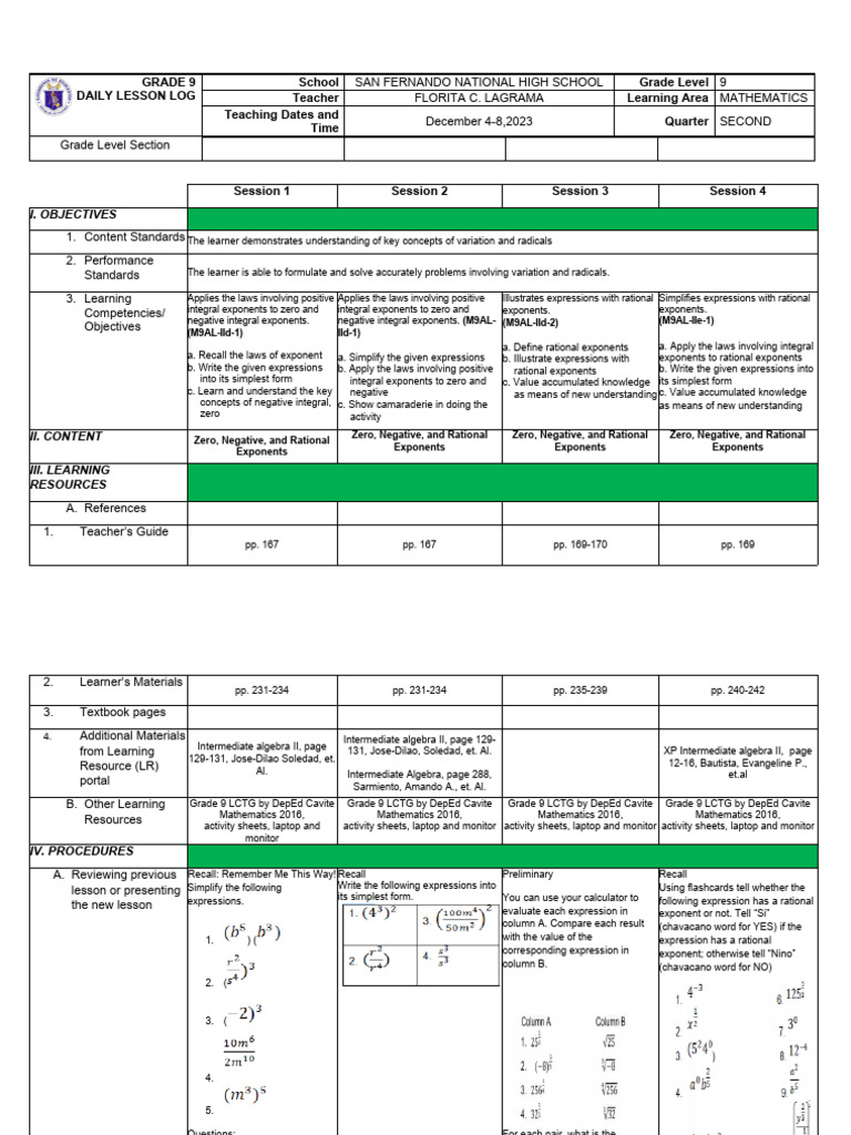 Q2 DLP Week 5 | PDF | Exponentiation | Numbers