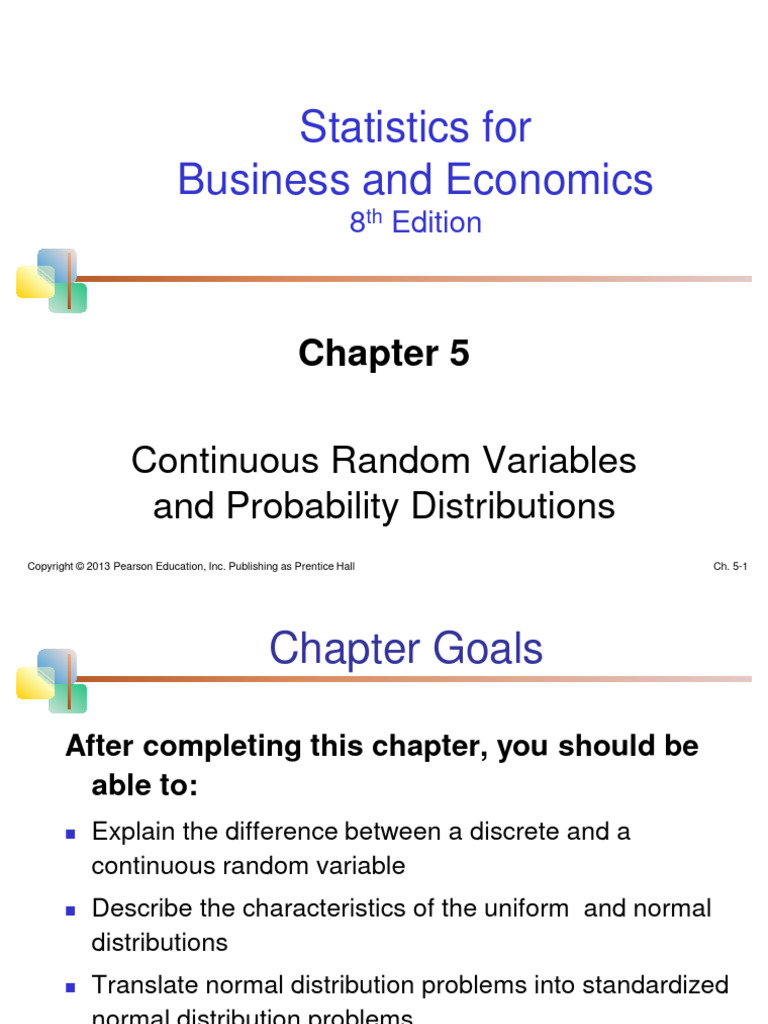 Continuous Random Variables and Probability Distributions | PDF | Probability Distribution ...