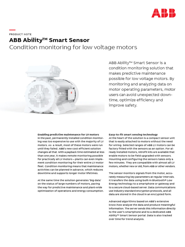 ABB Smart Sensor | PDF | Smartphone | Cloud Computing