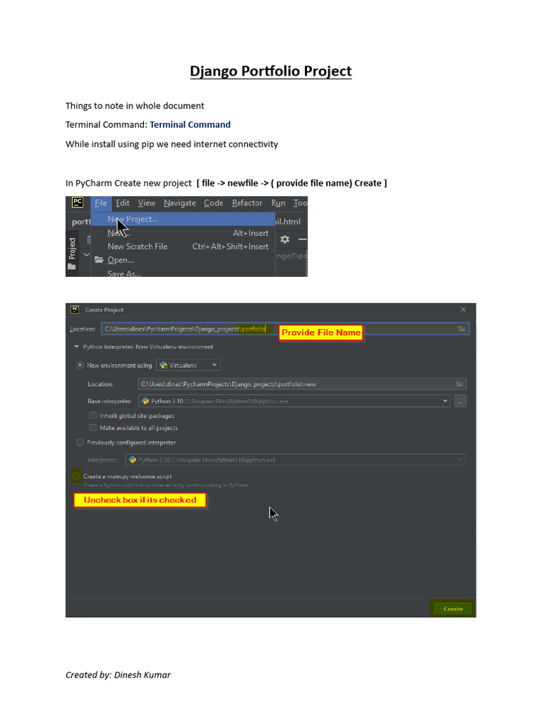 Django Portfolio Project | PDF | Postgre Sql | Operating System Families