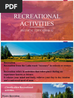 Active and Passive Recreational Activities | PDF | Physical Fitness ...