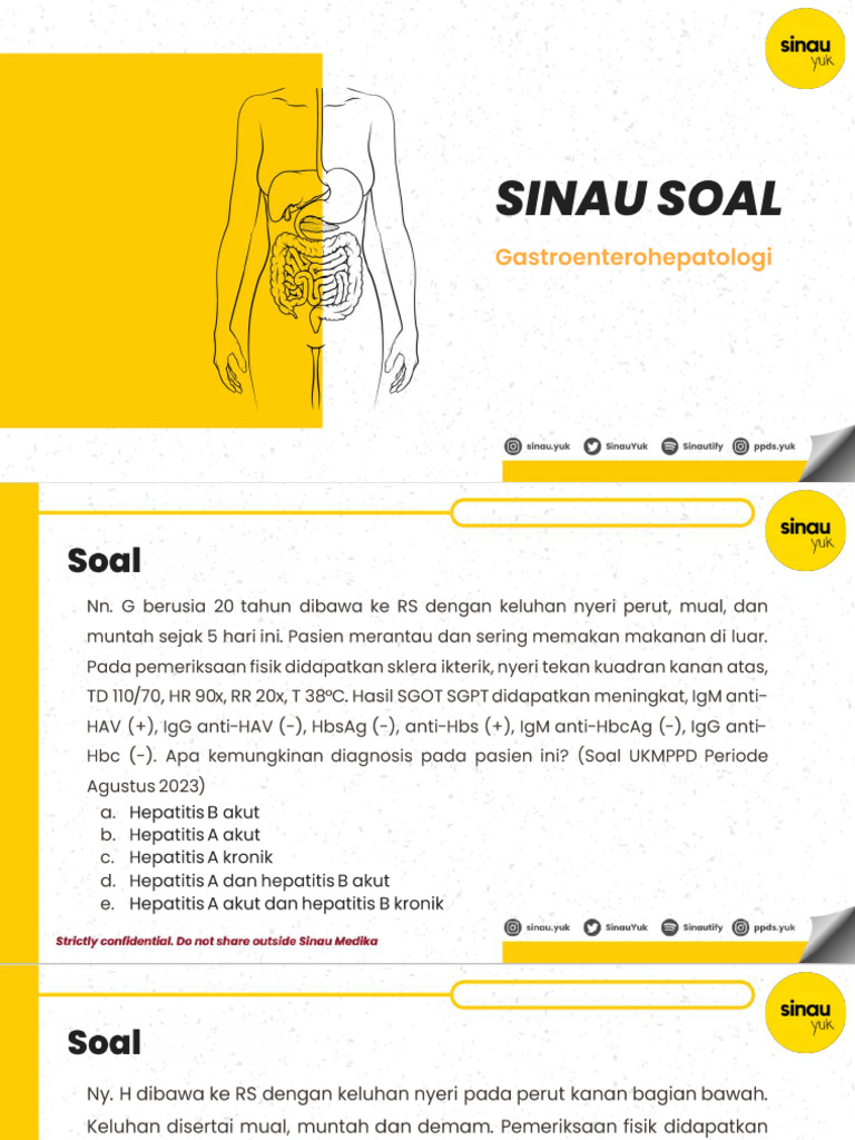 Copy of Sinau Soal UKMPPD GEH-Pediatri September 2023 | PDF