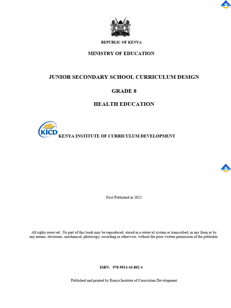 Grade 8 Curriculum Designs - Health Education | PDF | Curriculum ...