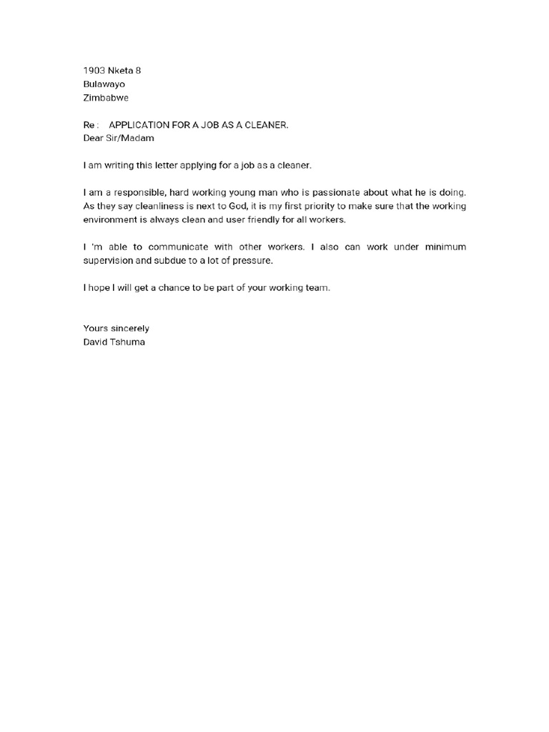 application_for_a_job_as_a_cleaner_ | PDF