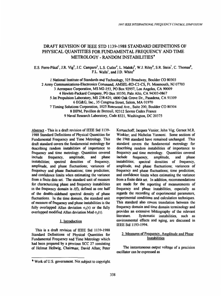 DraftrevisionofIEEE-std1139-1988 | PDF | Spectral Density | Bandwidth (Signal Processing)