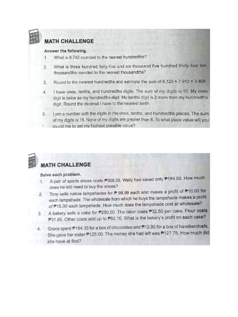 Fatima Scrap Math | PDF