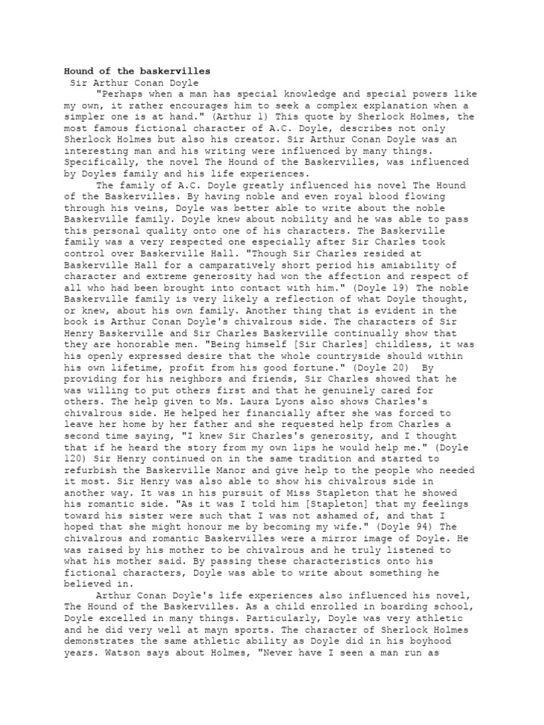 Hound of the Baskervilles | PDF | Sherlock Holmes | The Hound Of The ...