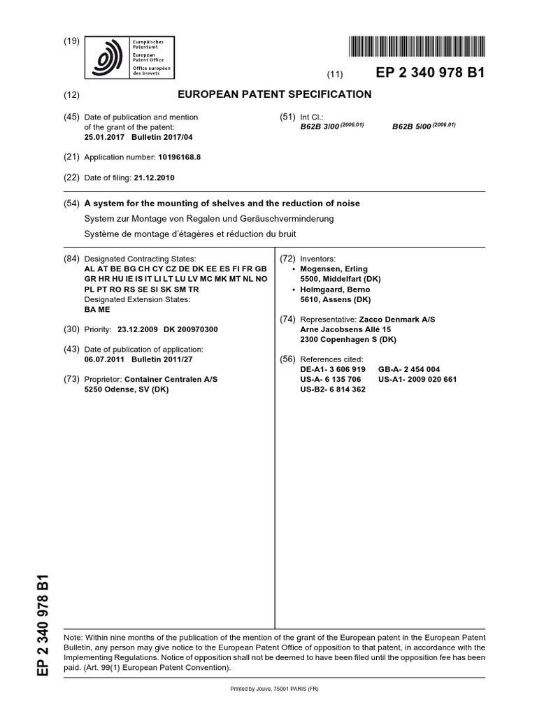 TEPZZ 4Z978B - T: European Patent Specification | PDF | Column