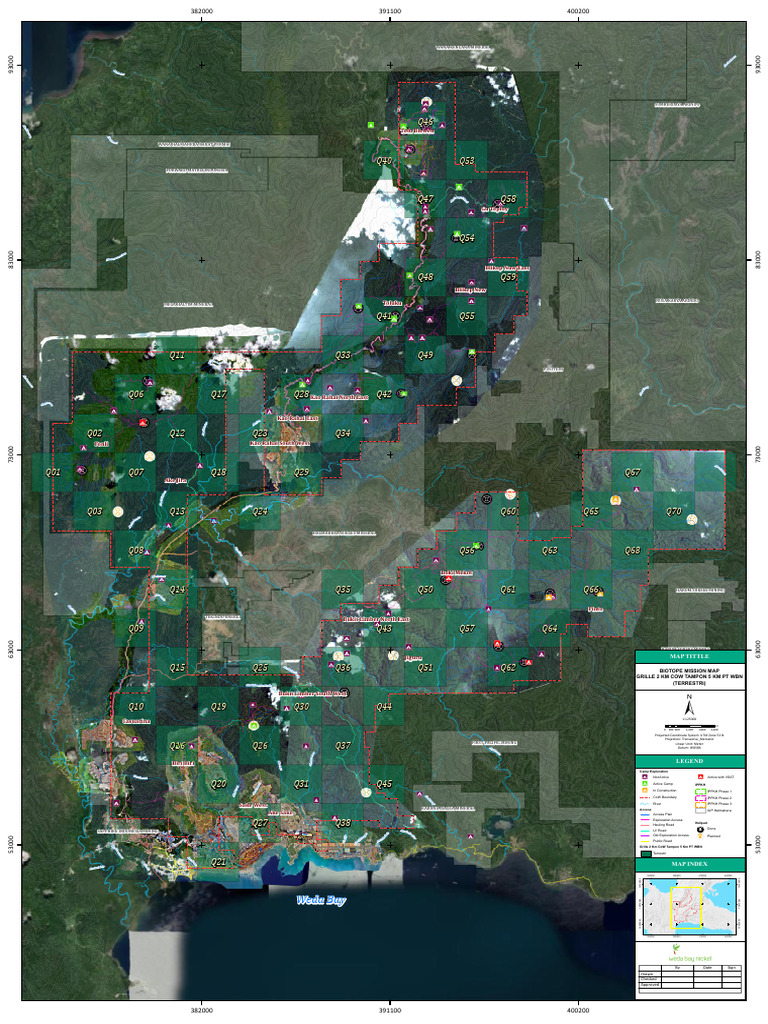 Biotope Mission Map (Grille 2km CoW Tampon5km PT WBN - Terrestri ...