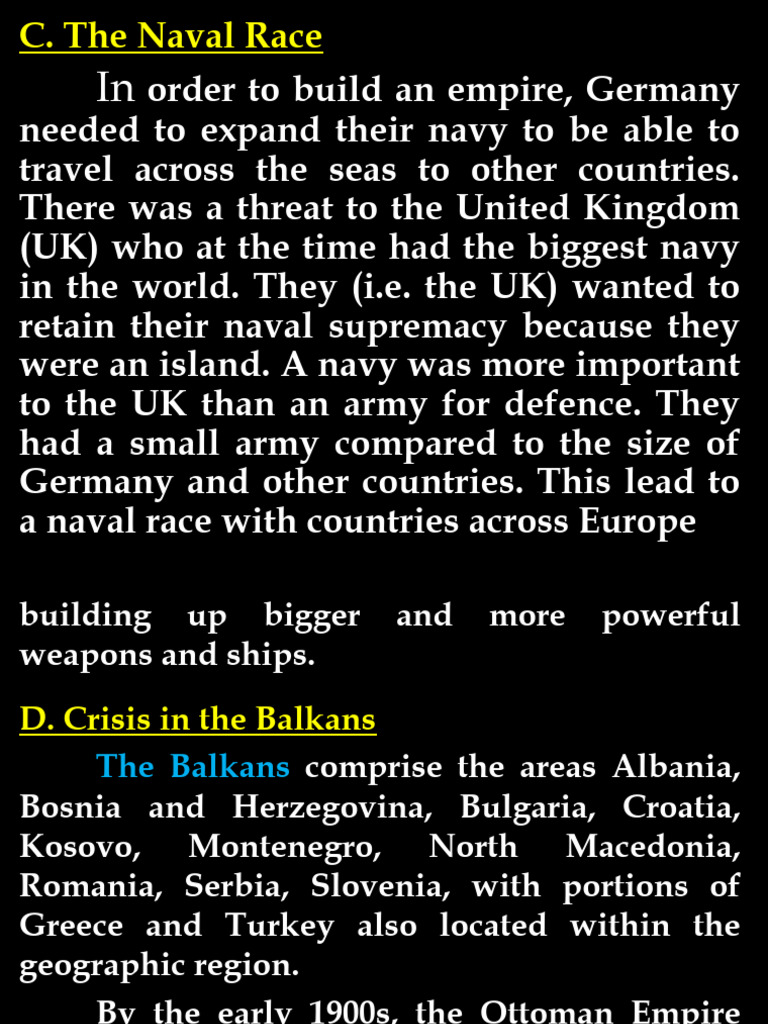 Causes of World War I Explained | PDF | Balkans | Allies Of World War I