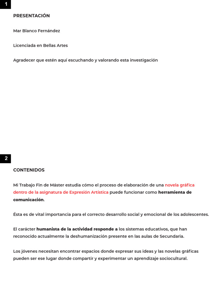 Guión Hablado, TFM | PDF