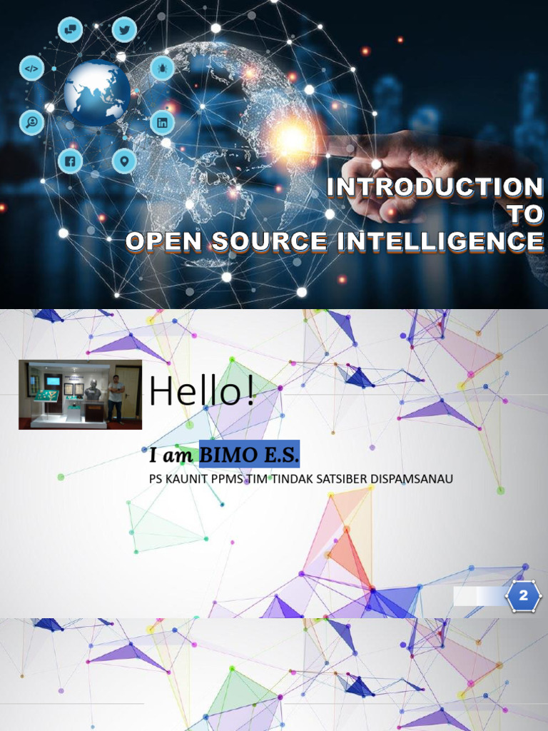 INTRODUCTION To Osint 9 Nov 2023 | PDF | Mass Media | Information Technology