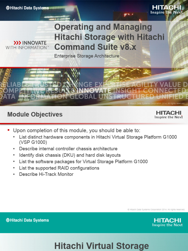 Hitachi VSP G1000 Storage Guide | PDF